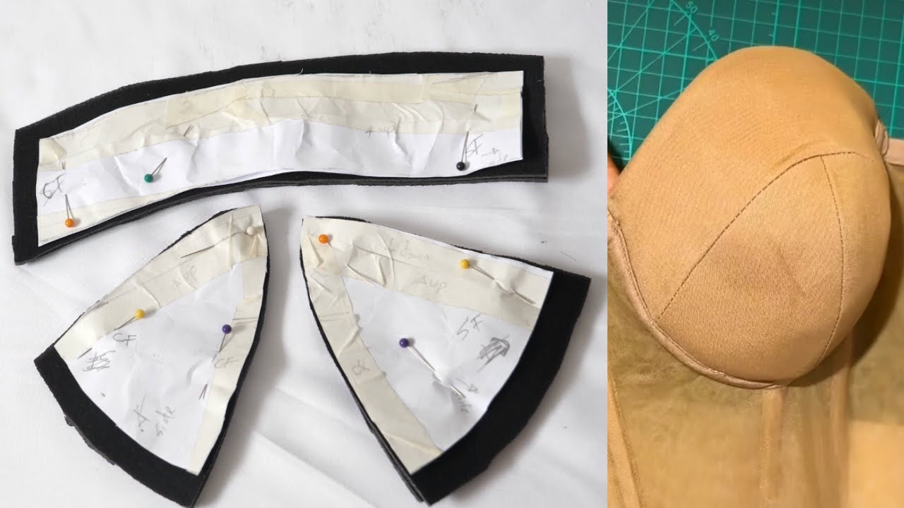 How to sew a home made bra cup - YouTube