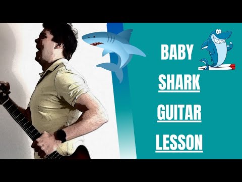 How To Play Baby Shark (SUPER EASY) Guitar Lesson - YouTube