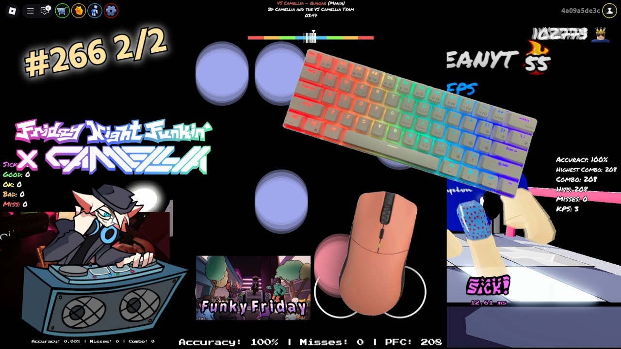 V.S CAMELLIA ON ROBLOX FUNKY FRIDAY 2/2 | Royal Kludge Keyboard ASMR ...
