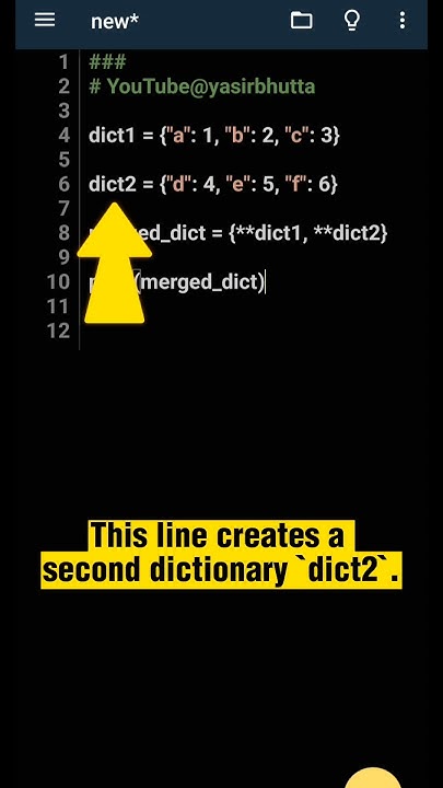 Python Tutorial How To Merge Two Dictionaries With Dictionary Unpacking Yasirbhutta Youtube