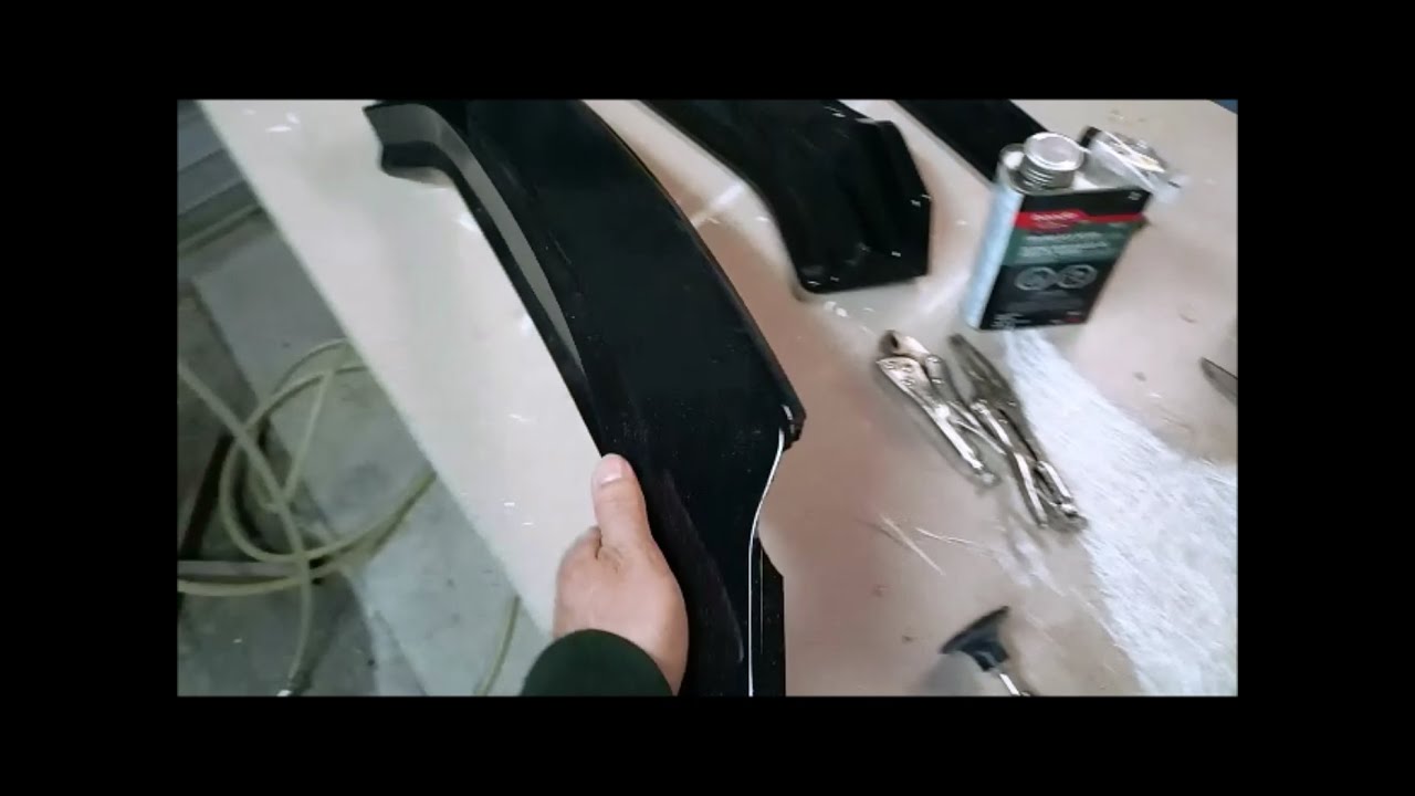 SPOILER REPAIR START TO FINISH-SPRAY GUN FAILURE AND MORE - YouTube