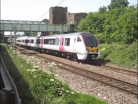 c2c Class 720 Aventra 601 passing through Chalkwell Station - YouTube