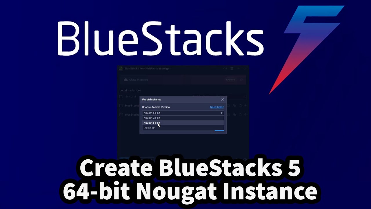 How To Create BlueStacks 5 64 Bit Nougat Instance On PC Or Laptop Hyper