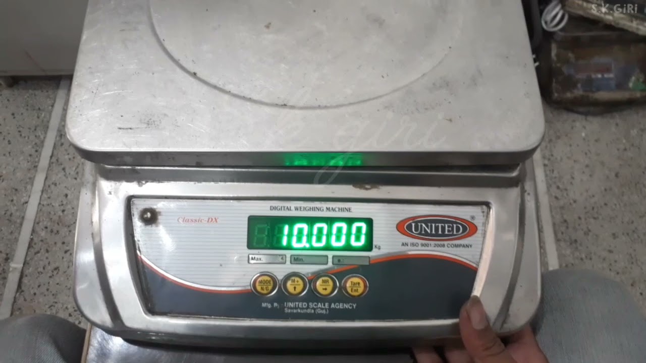 United Digital Weighing machine calibration & unlock calibration ...