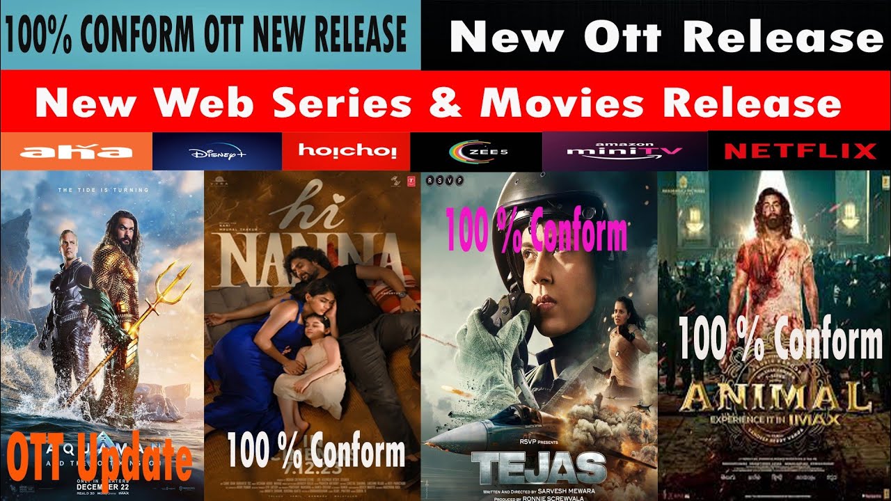 New OTT Movies Release Update | Aquaman 2 OTT | Tejas OTT | Hi Nanna OTT | Animal OTT - YouTube