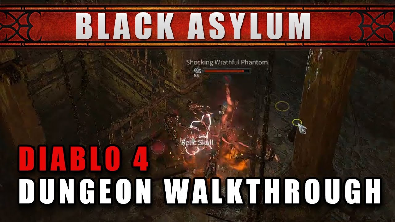 Black Asylum Diablo 4 Dungeon Walkthrough - YouTube