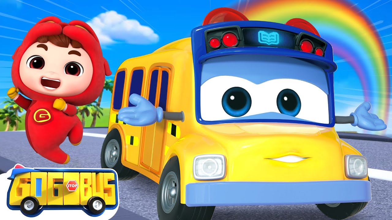 Wheels On The Bus 🚑 | Beep, Beep Make Way For GoGoBus | Fun Kids Songs ...