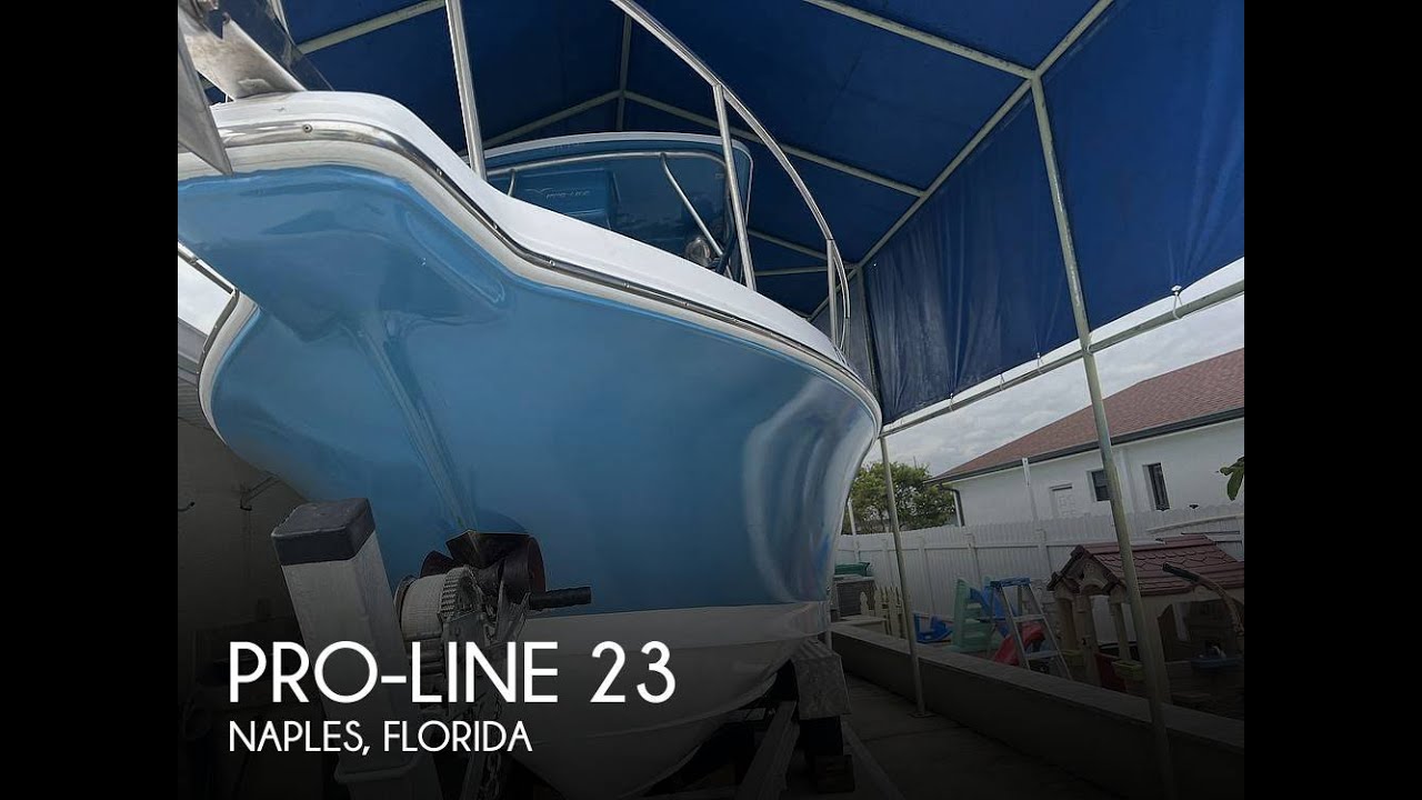 [SOLD] Used 2000 Pro-Line 23 walkaround in Naples, Florida - YouTube