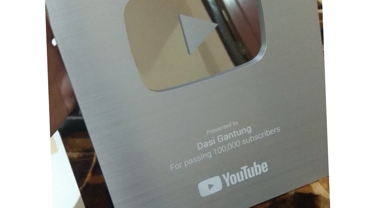 Unboxing Silver Play Button - YouTube