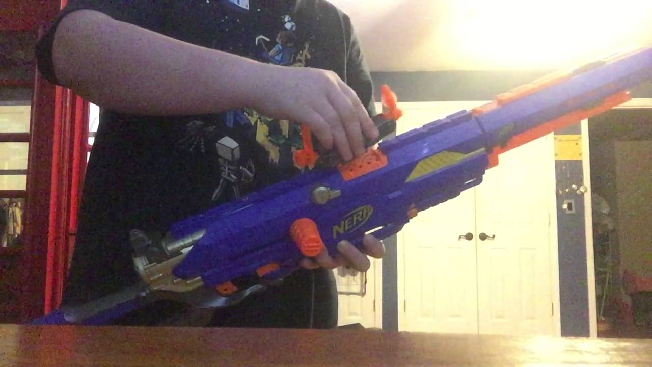 Nerf long strike cs-6 rapid review - YouTube