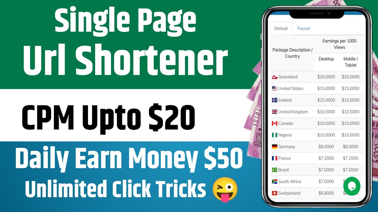 Earn $20 Single Page Url Shortener 2024 || Url Shortener Earn Money ...