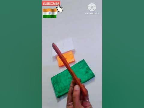 🇮🇳🇮🇳 Indian flag craft | Republic day craft #indianflagcraft # ...