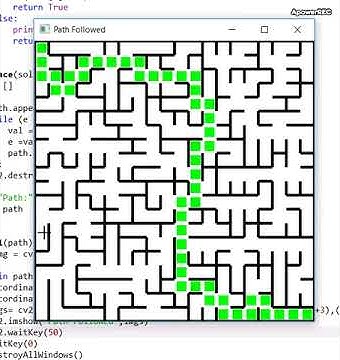 Maze solver using BFS pathfinder Algorithm - YouTube