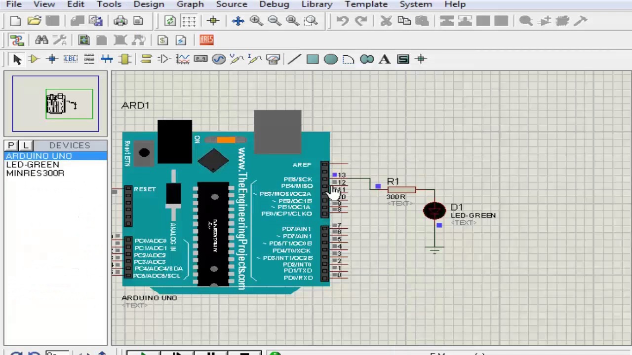 Blink Eaxample Bit13ไฟกระพริบบิท13 Arduino Uno R3 Youtube