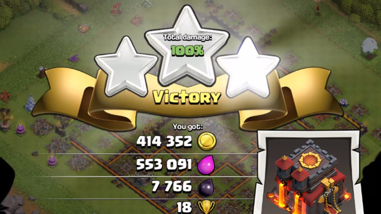 TH10 Easy Attack Strategy | Best Ground Attack Troops at TH10 - YouTube