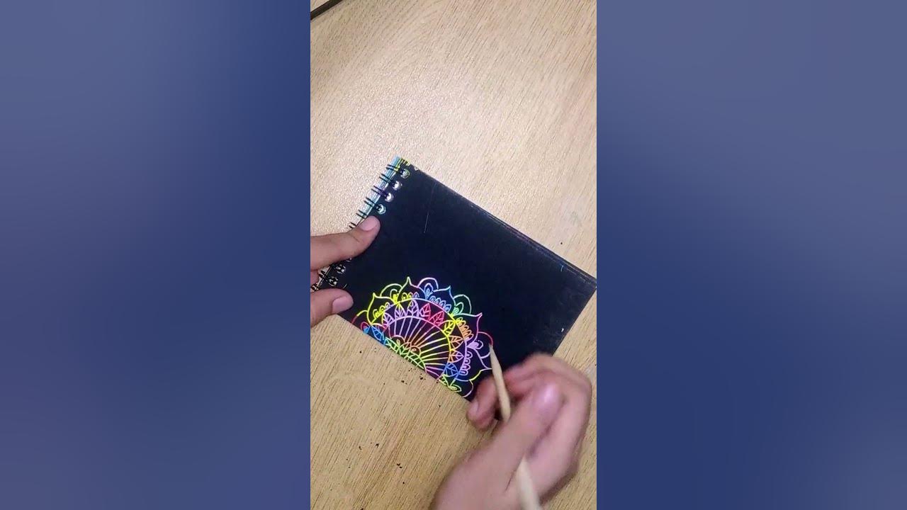 Rainbow scratch Art // Mandala Art - YouTube