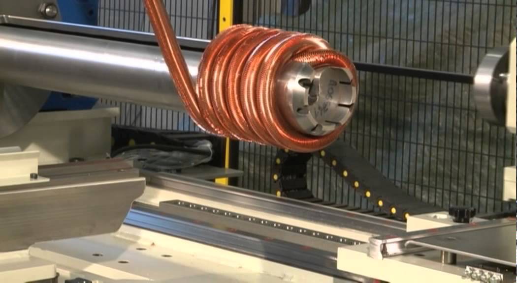 Tube Spiralling Machinery - Drum winding process - Mod. MS32 - YouTube