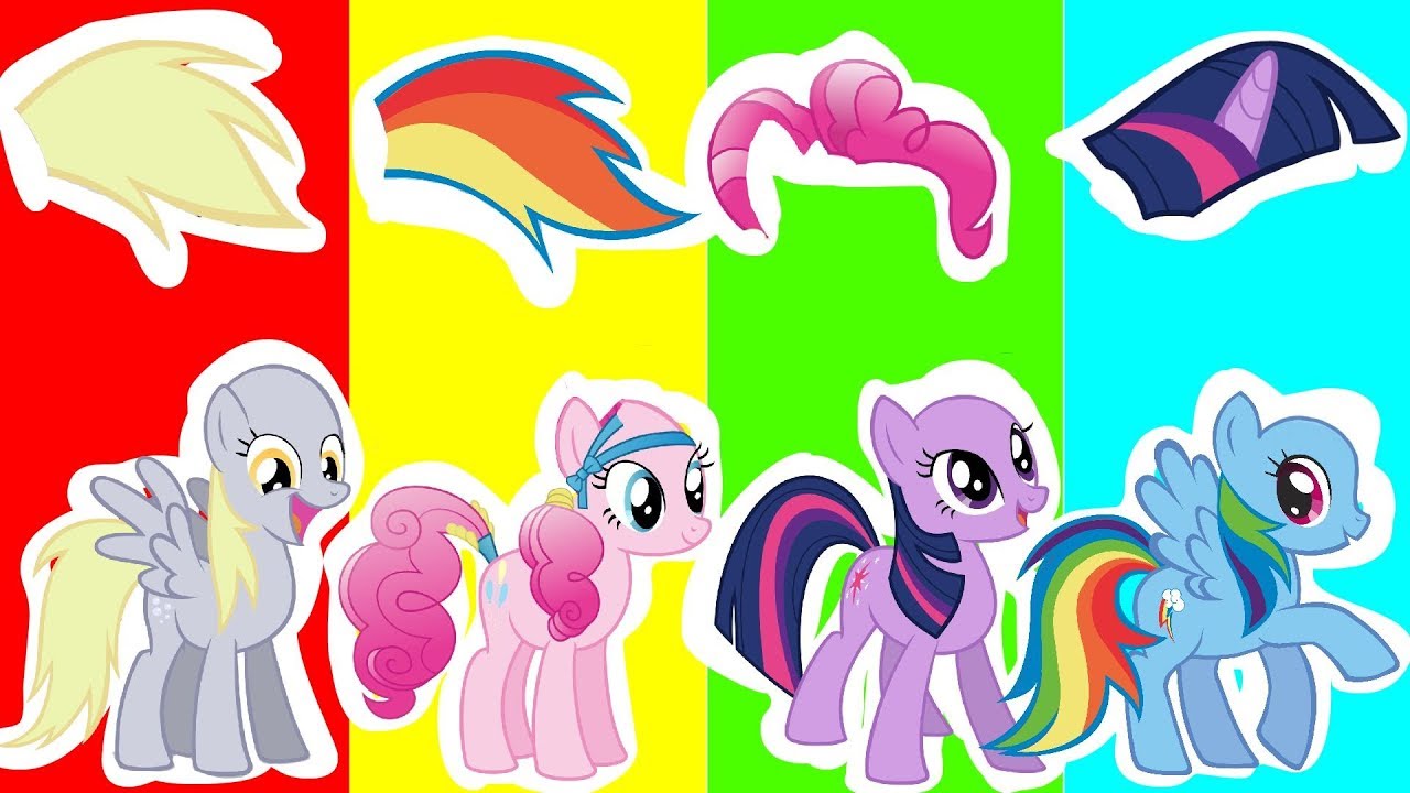 Wrong Hairs with My Little Pony Pinkie Pie Rainbow Dash Derpy Hooves ...