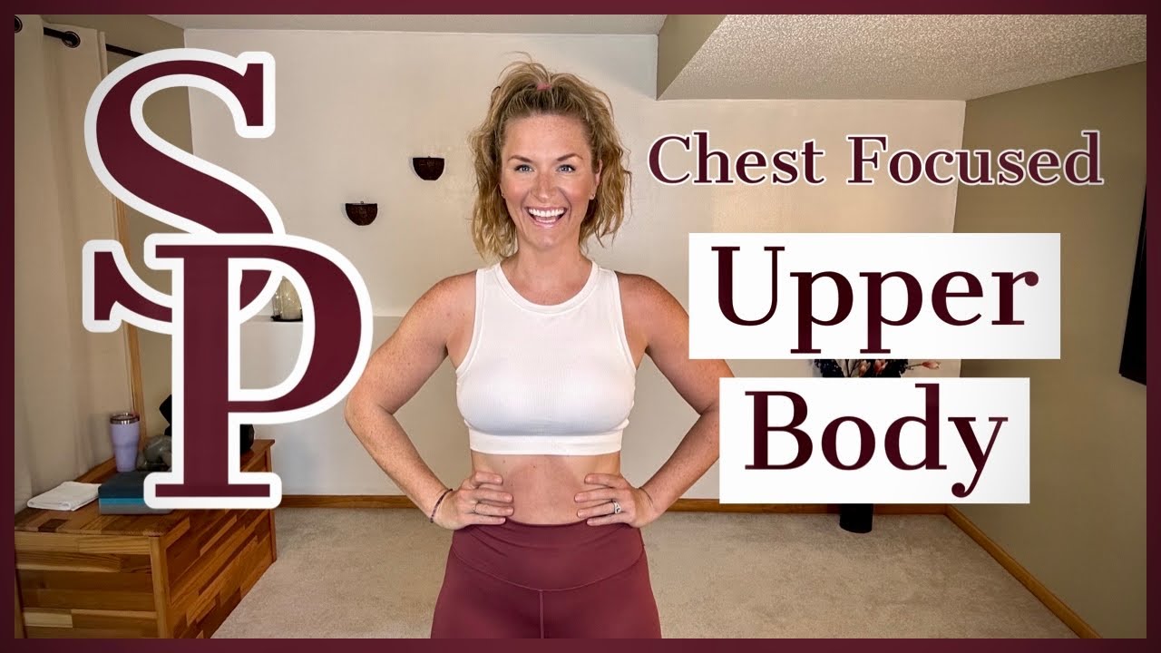 Strength & Power Day 8 Upper Body Chest Focused Workout // Dumbbell ...