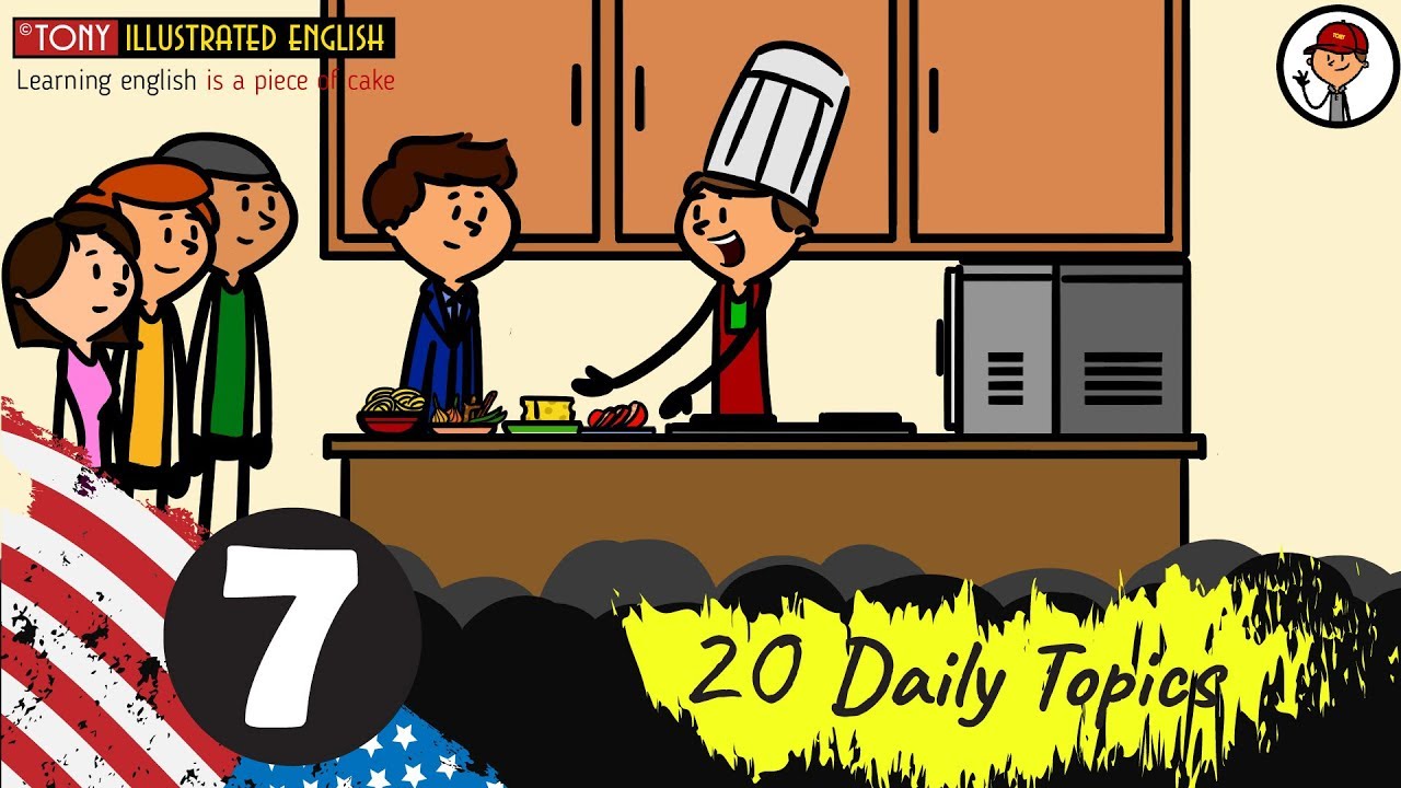 American English Conversation Practice | Lesson 7 (Cooking show ...