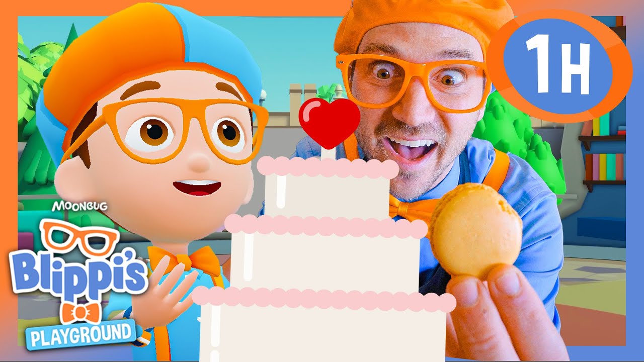 Blippi Bakes Cakes and Other Fun Stuff on Roblox! | 1 HOUR OF BLIPPI ...