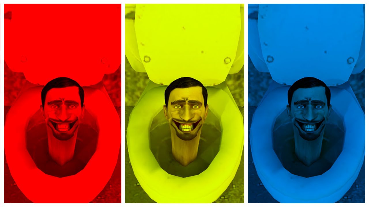 Red Skibidi toilet VS Yellow Skibidi toilet VS Blue Skibidi toilet ...