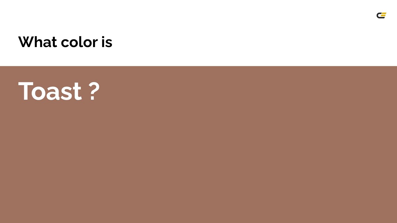 Toast color #9f715f hex color - Brown color - Cool color 9f715f - YouTube