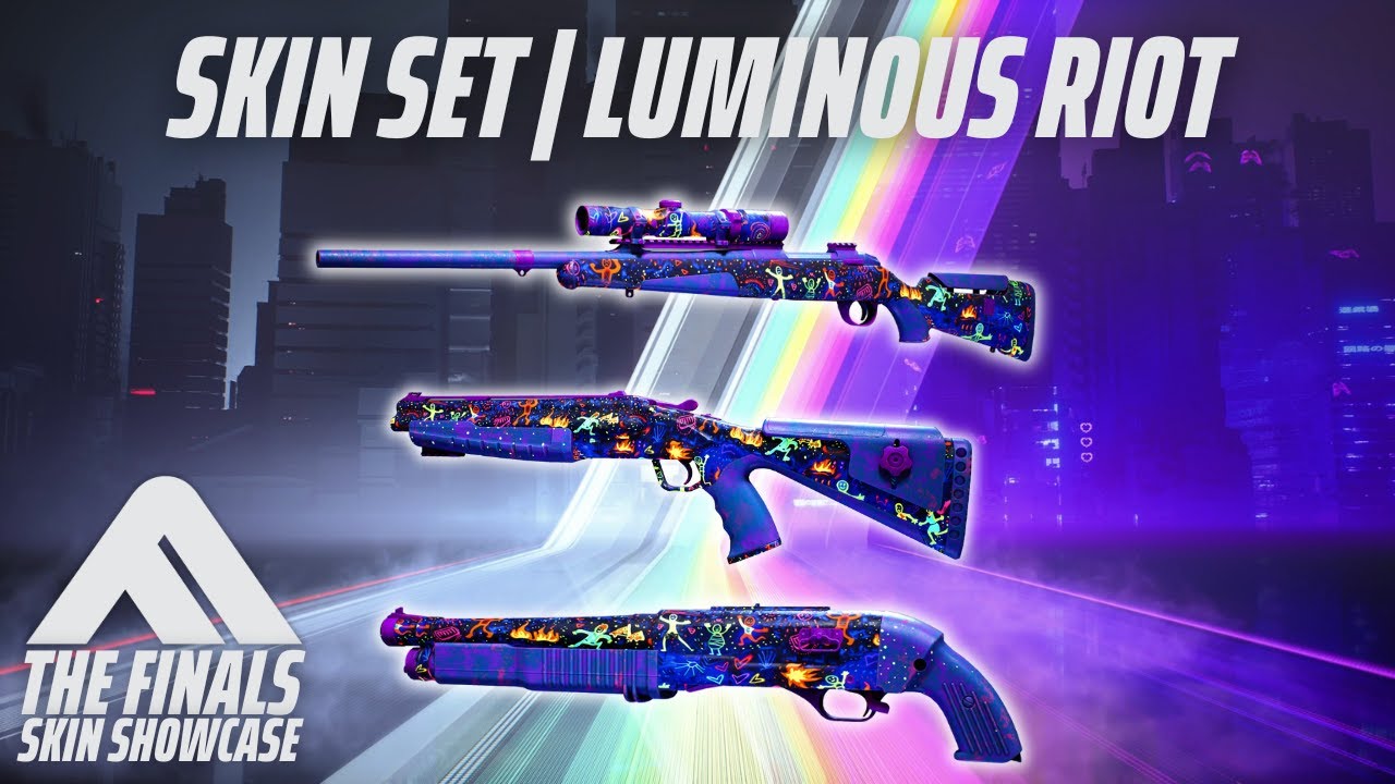LUMINOUS RIOT SR-84, CERBERUS 12GA, KS-23 Skin Showcase | The Finals ...