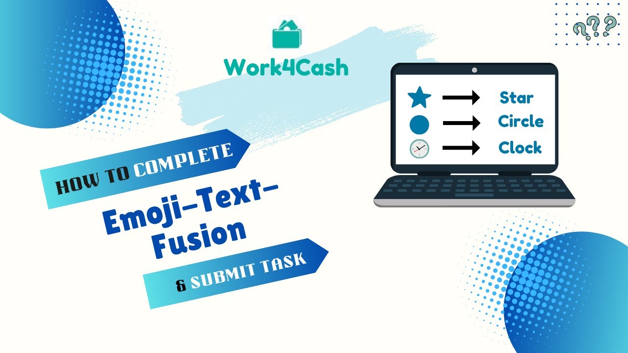 How to play Emoji Text Fusion in Work4Cash || Guideline of Emoji Text ...