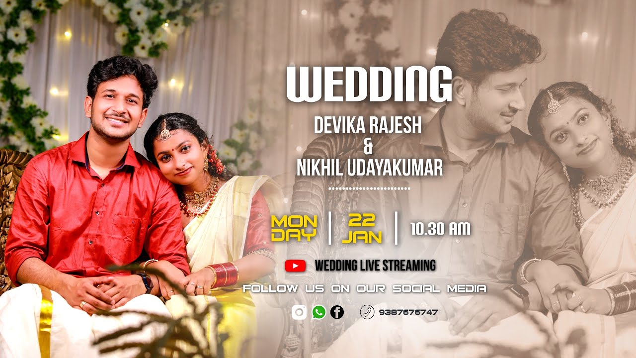 Devika & Nikhil Wedding Live... - YouTube