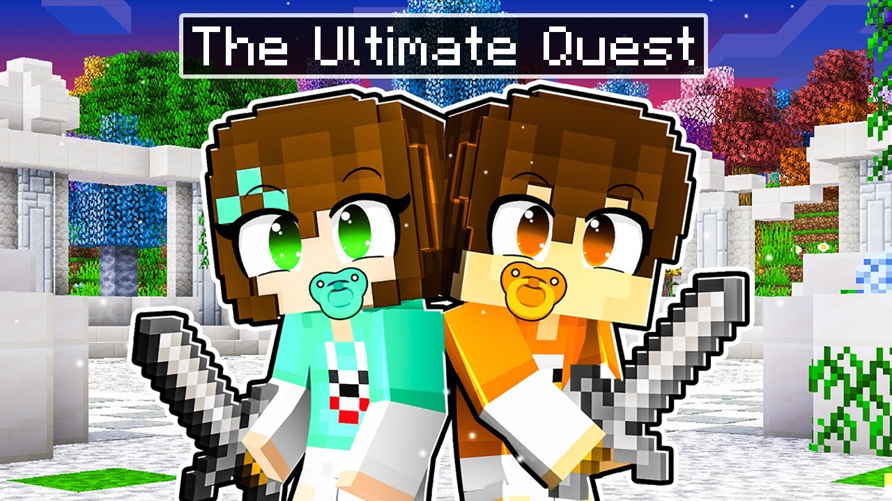 The ULTIMATE quest to be EPIC GAMER babies in Minecraft - YouTube
