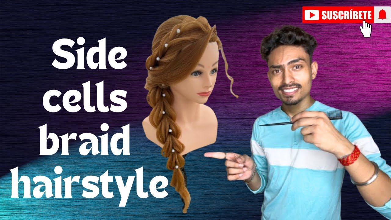 Side cells braid hairstyle tutorial 🏻 - YouTube