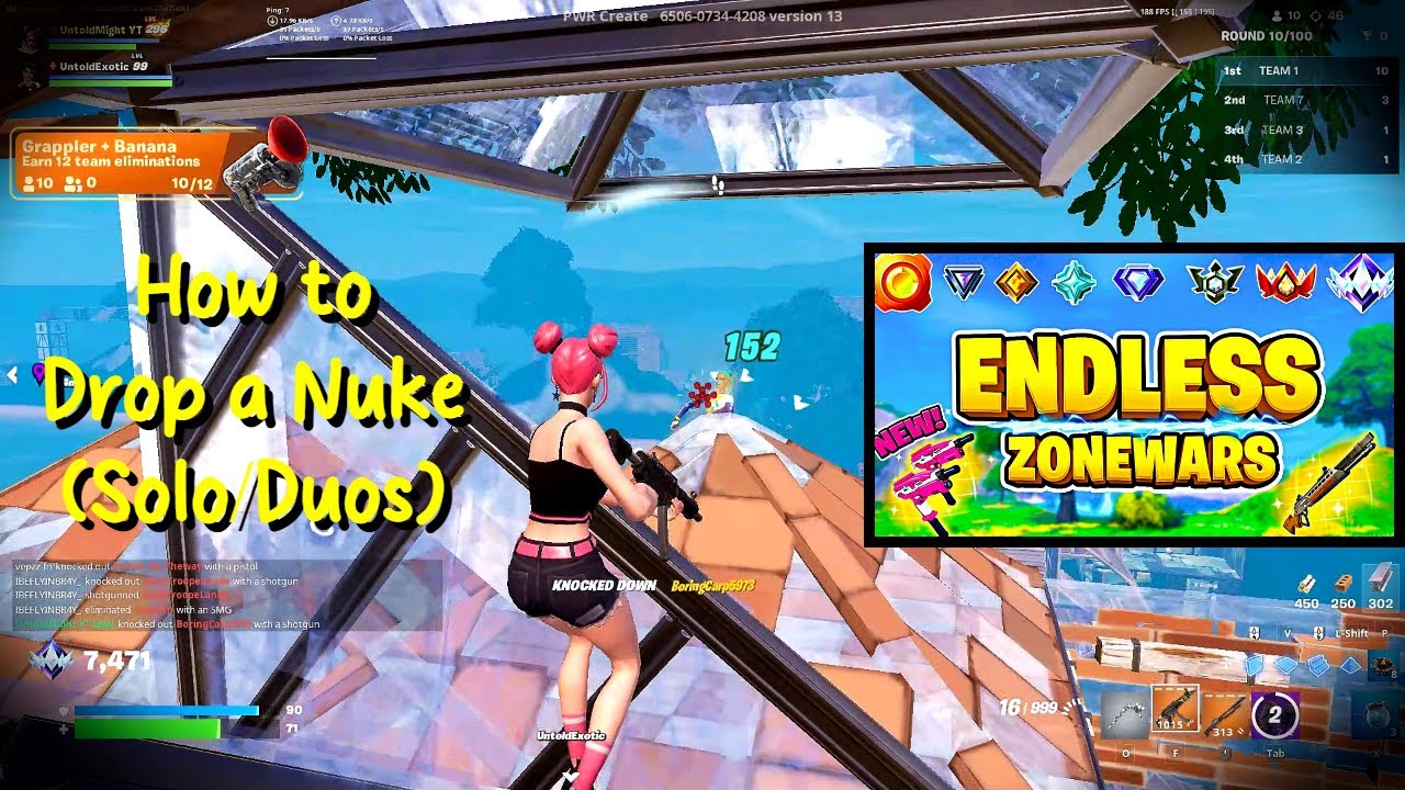 How to Drop a Nuke in Endless Zone Wars (Chapter 5 Season 3 Gameplay ...