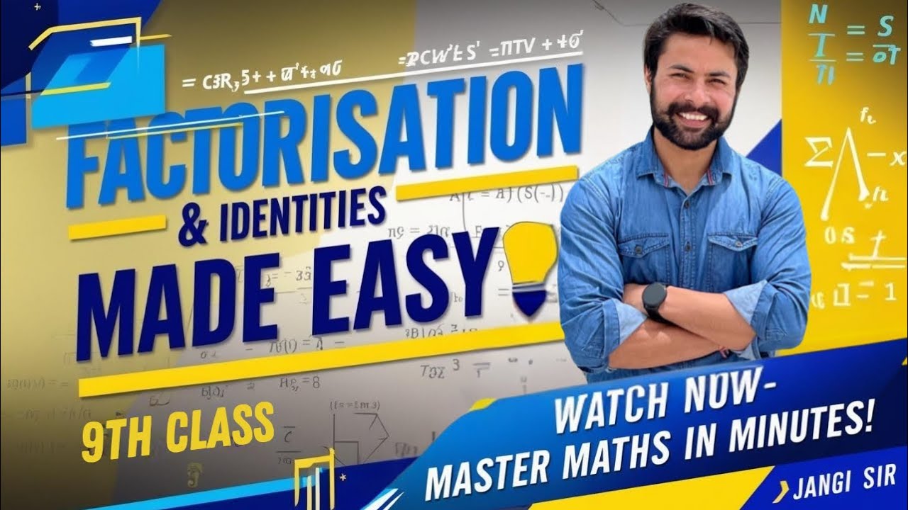 🎯 Master Factorisation & Identities | Class 9 Maths | Easy Tricks ...