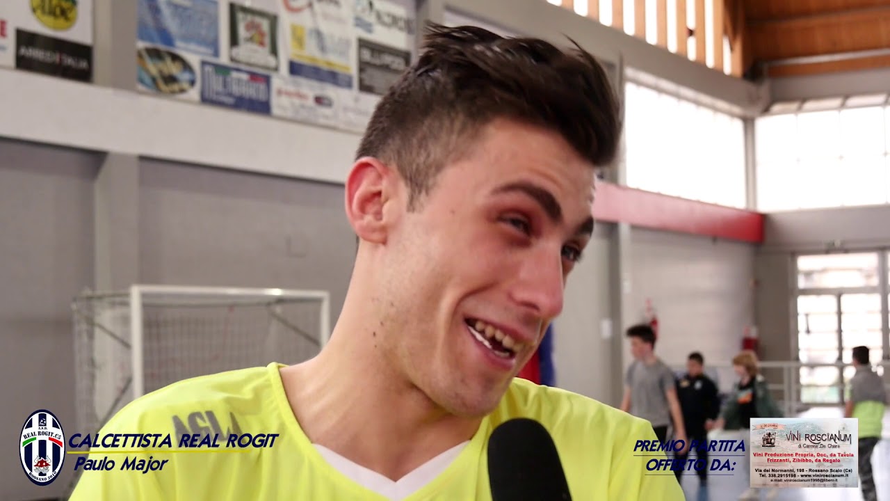 Intervista Post partita :Calcettista Real Rogit: Paulo Major 14/04/2018 ...