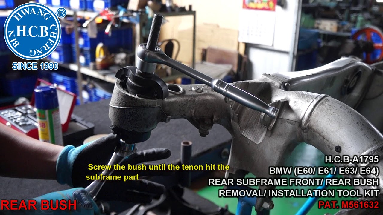 H.C.B-A1795 BMW (E60/ E61/ E63/ E64) REAR SUBFRAME FRONT/ REAR BUSH R&I ...