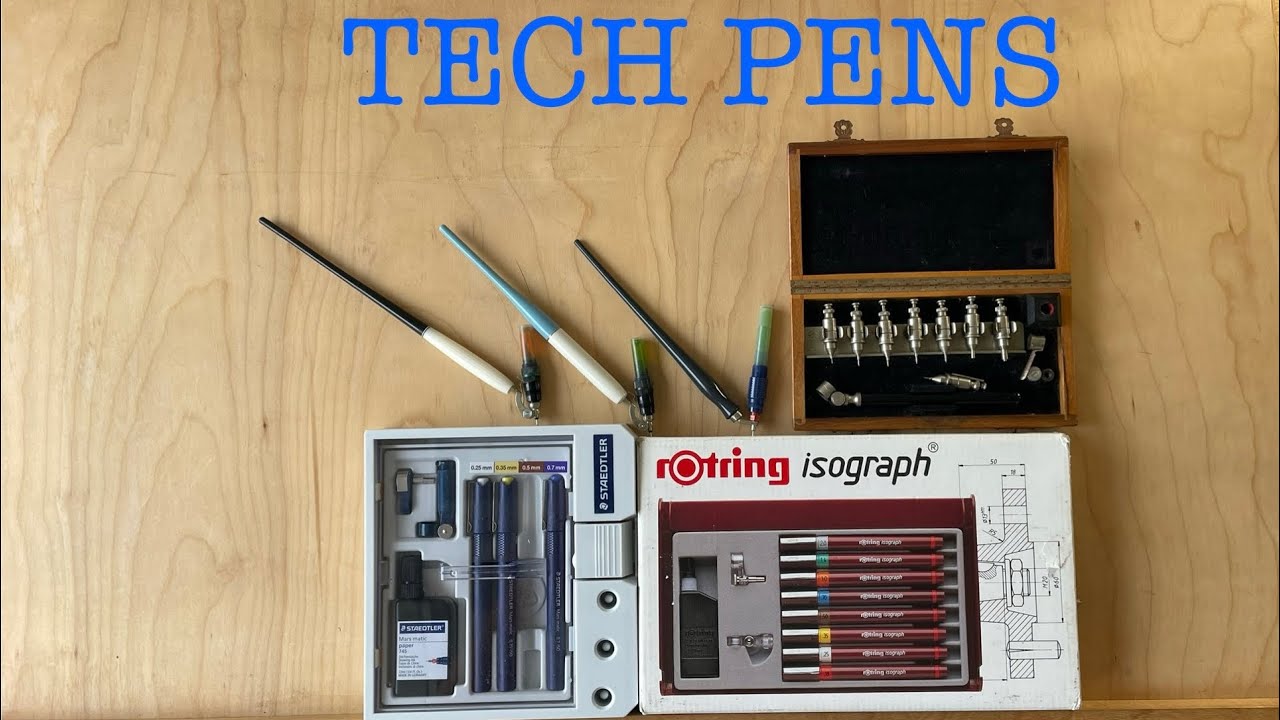 All About Technical Pens - Rotring Isograph, Staedtler Mars Matic ...