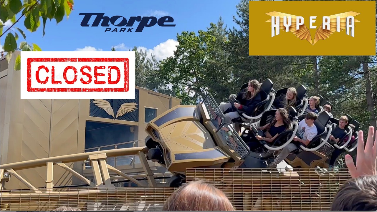 Hyperia Rollback! CLOSED AGAIN! Thorpe Park Resort - YouTube