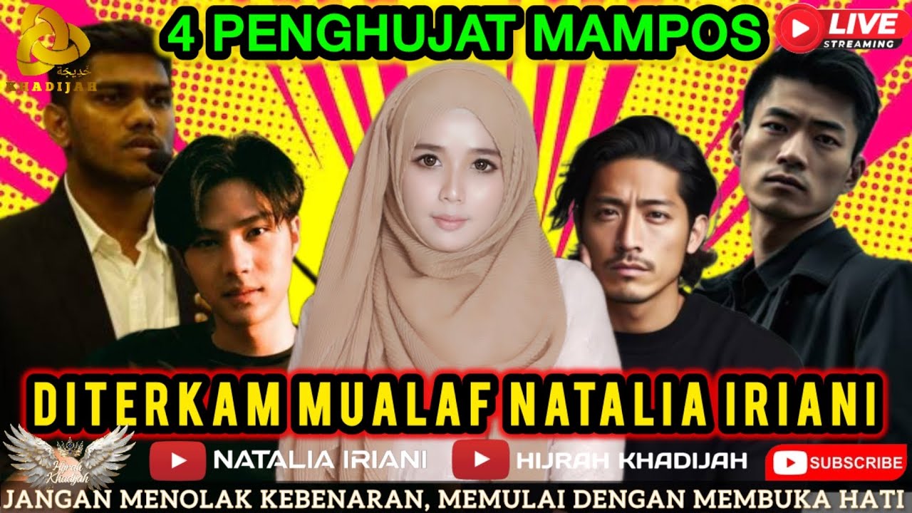MUALAF GANASS‼️ 4 PENGHUJAT TIDAK SELAMAT AKIBAT DITERKAM MUALAF NATALIA IRIANI - YouTube