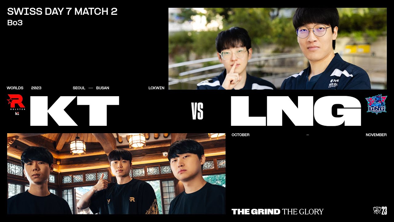 KT vs. LNG 매치 하이라이트 | 스위스 스테이지 Day 7 | 10.27 | 2023 월드 챔피언십 - YouTube