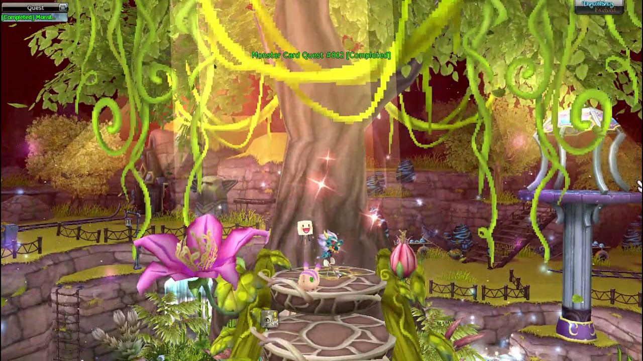 Tree Of Life With Blue Dragon - Dragon Saga - YouTube