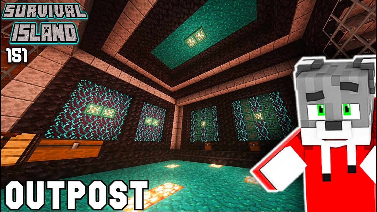Finishing our NETHER OUTPOST - Minecraft Survival Island Ep:151 - YouTube