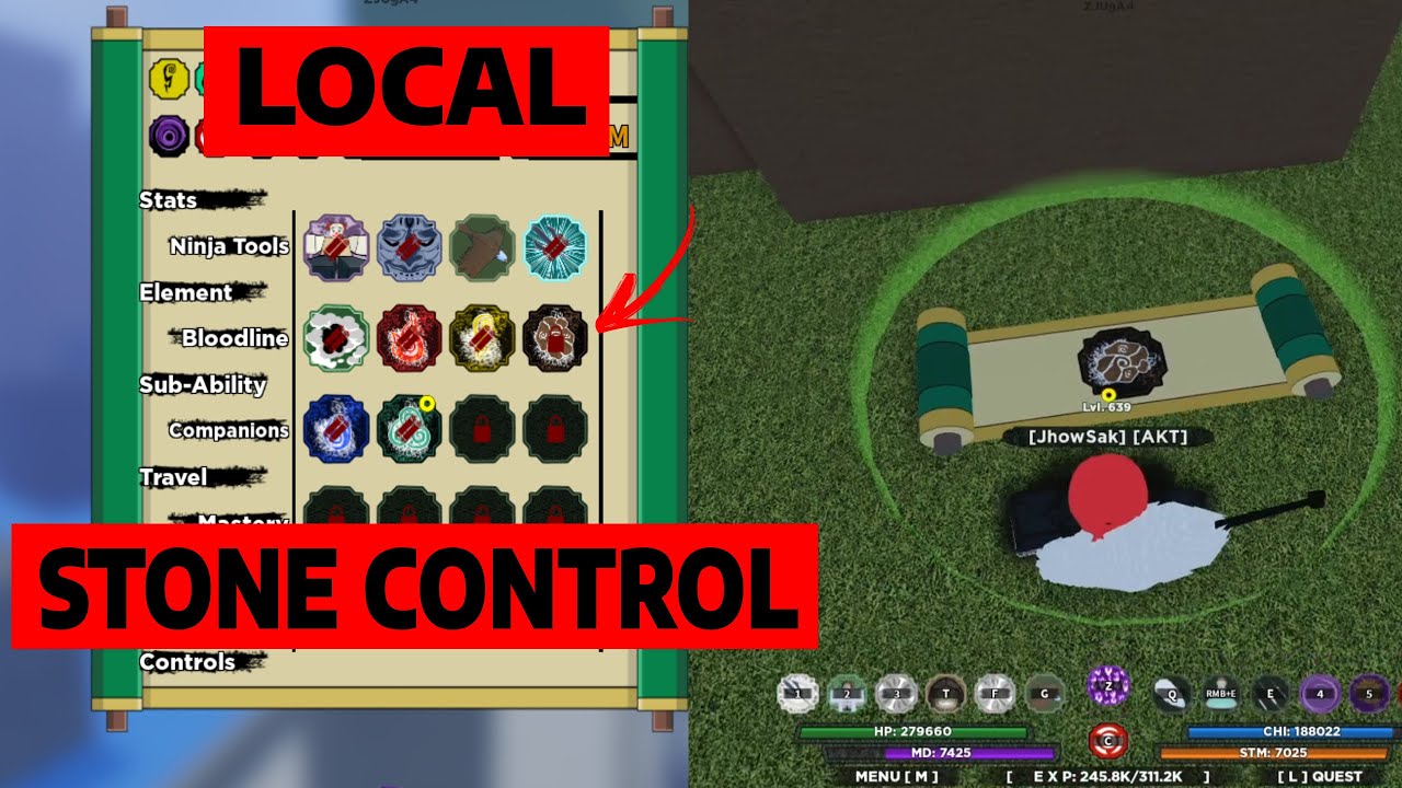 ROBLOX -SHINDO LIFE - STONE CONTROL - YouTube