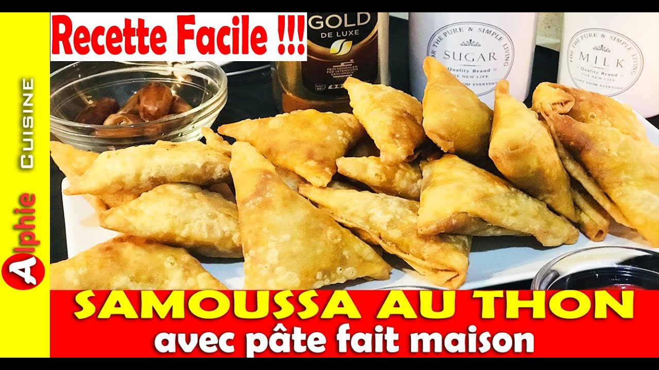 SAMOUSSAS AU THON avec Pâte fait Maison - Recette Facile - (en Français ...