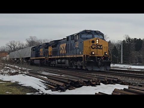 VERY SHORT CSX Intermodal I009 – AC4400CM 7089 Beautiful Narrow Font K5LA & Bio Diesel AH4400CM ...