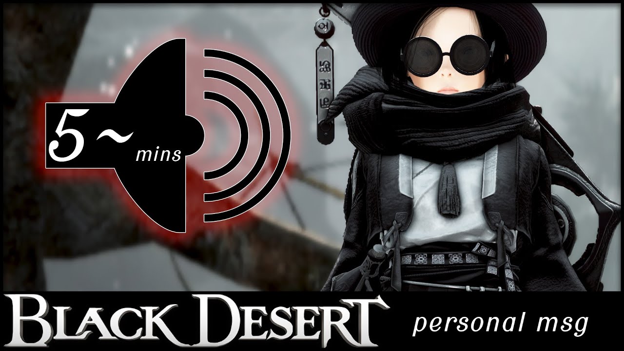 BDO:[Audio Post] Snoods (The Shai) personal message to Jae-Hee Kim (#검은 ...