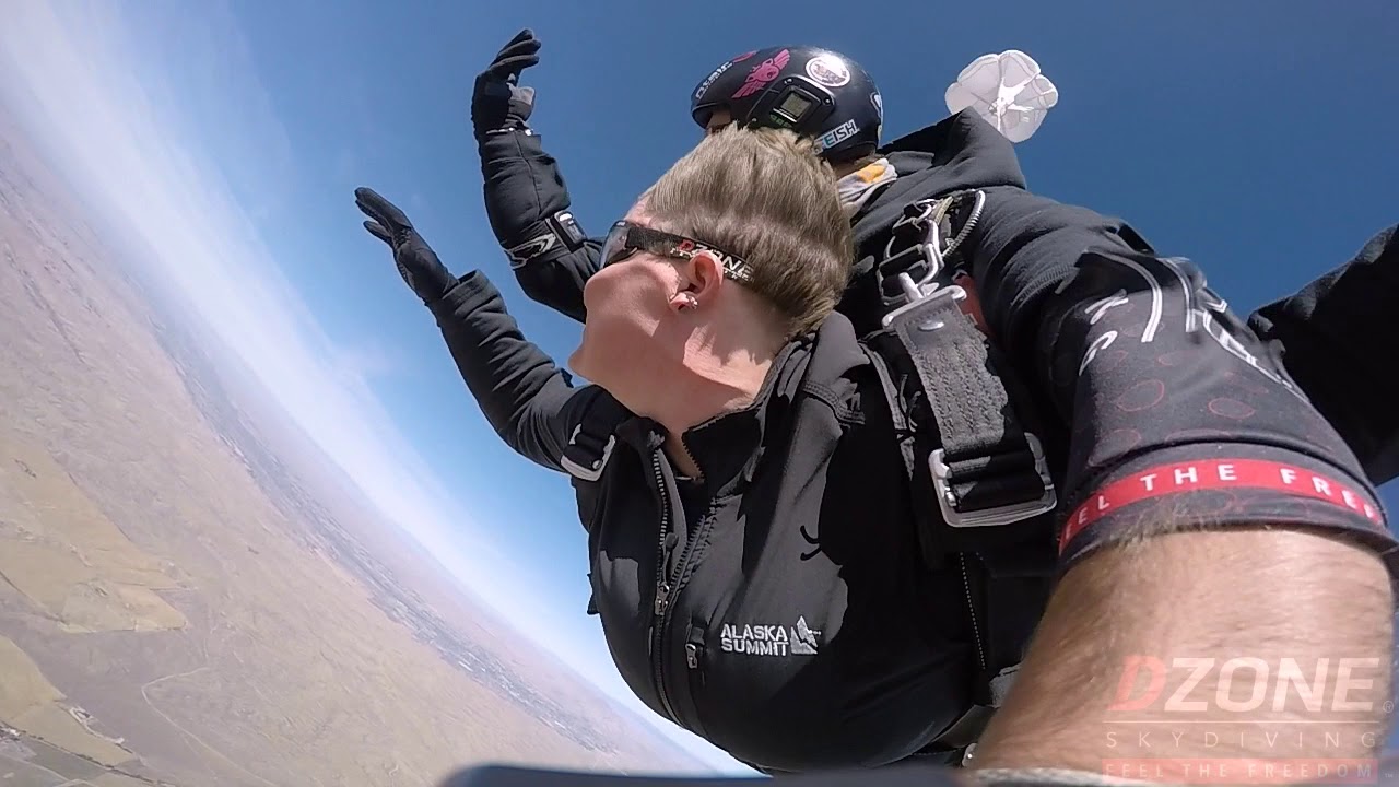 KAYLA THOMSON's DZONE Tandem skydive at Skydive Idaho! - YouTube