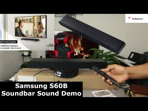 Samsung S60B Soundbar With Sound Demo - YouTube