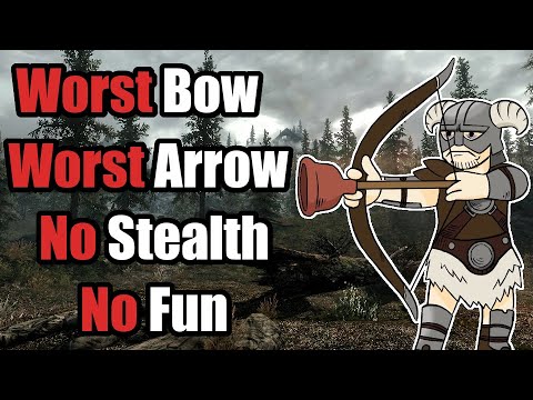 Can You Beat Skyrim as the WORST Archer - YouTube