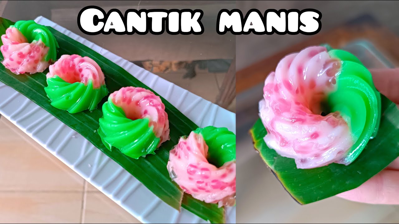 Kue CANTIK MANIS, CUKUP PAKAI 4 BAHAN!!penampilanya cantik & rasanya ...